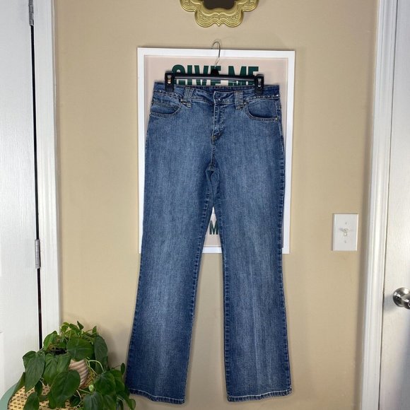 Baccini | Jeans | Vintage 9sy2k Jeweled Wide Leg Jeans | Poshmark